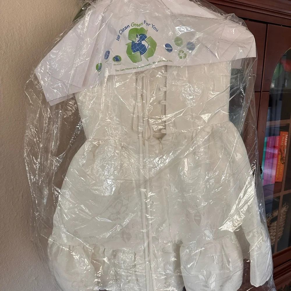 V. Chapman | Dresses | V Chapman White Corset Mini Dress | Poshmark